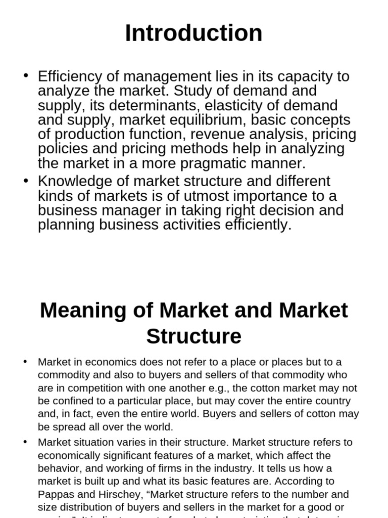 Market Structure | PDF