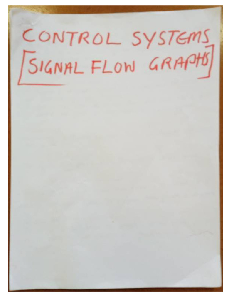 3.signal Flow Graphs | PDF