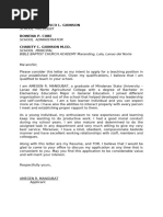 Application Letter LSB | PDF