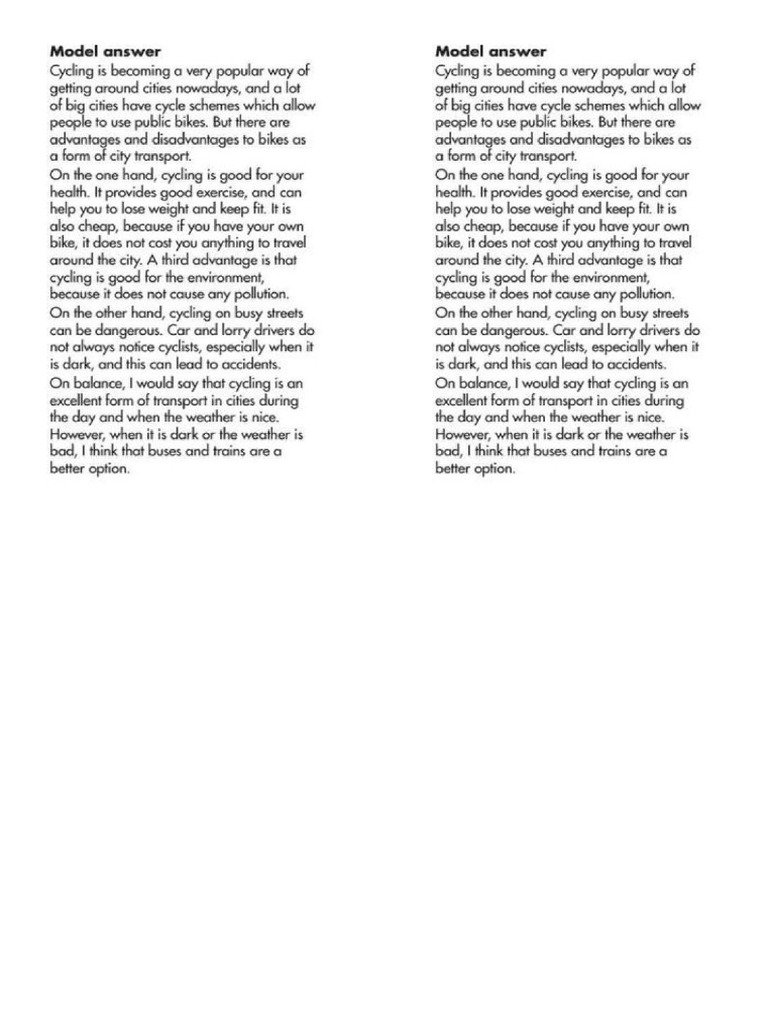 Model Answer Writing C1 Pdf