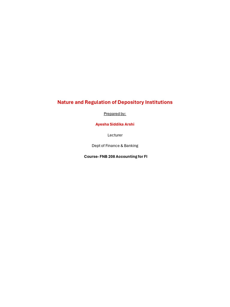 FNB 208 Chapter 2 Handout | PDF