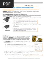 Beaks of Finches Lab Activity Guide | PDF | Ecological Niche | Birds