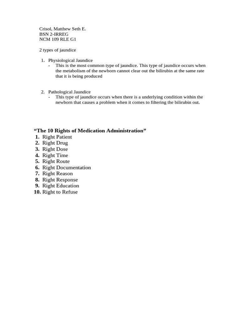 NCM 109 RLE ASSIGNMENT (CRISOL) Final | PDF | Childbirth | Pregnancy