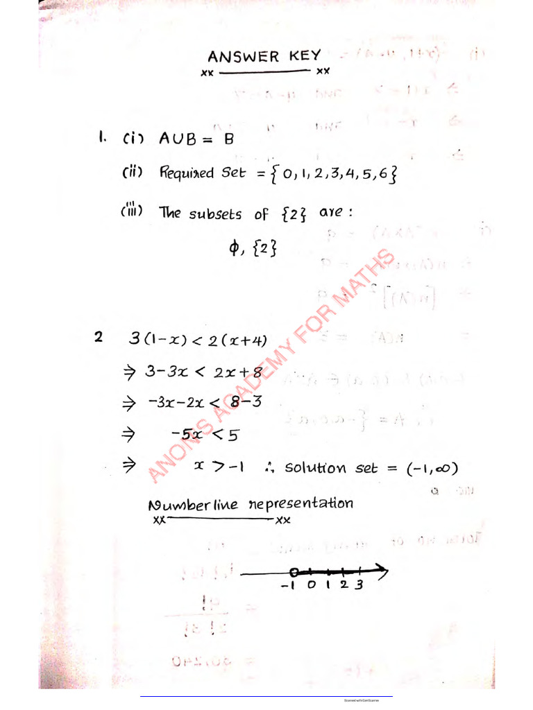 Educationobserver Plus One Final Exam March 2023 Maths Answer Key by Anons Academy For Maths | PDF
