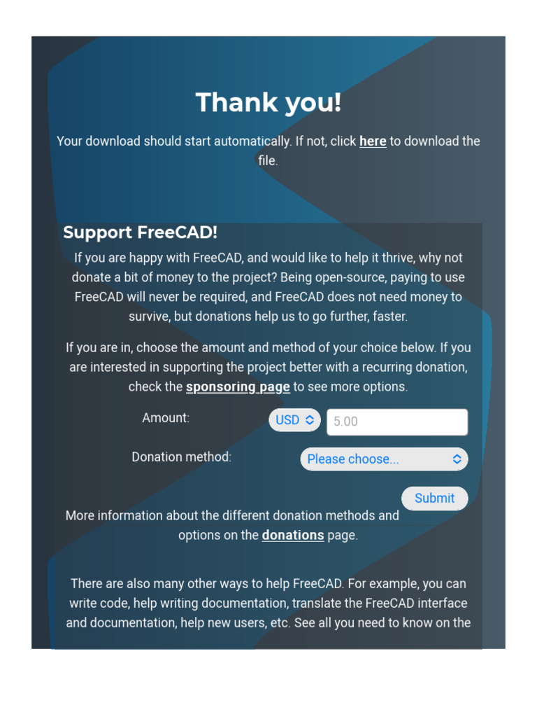 FreeCAD - Your Own 3D Parametric Modeler | PDF