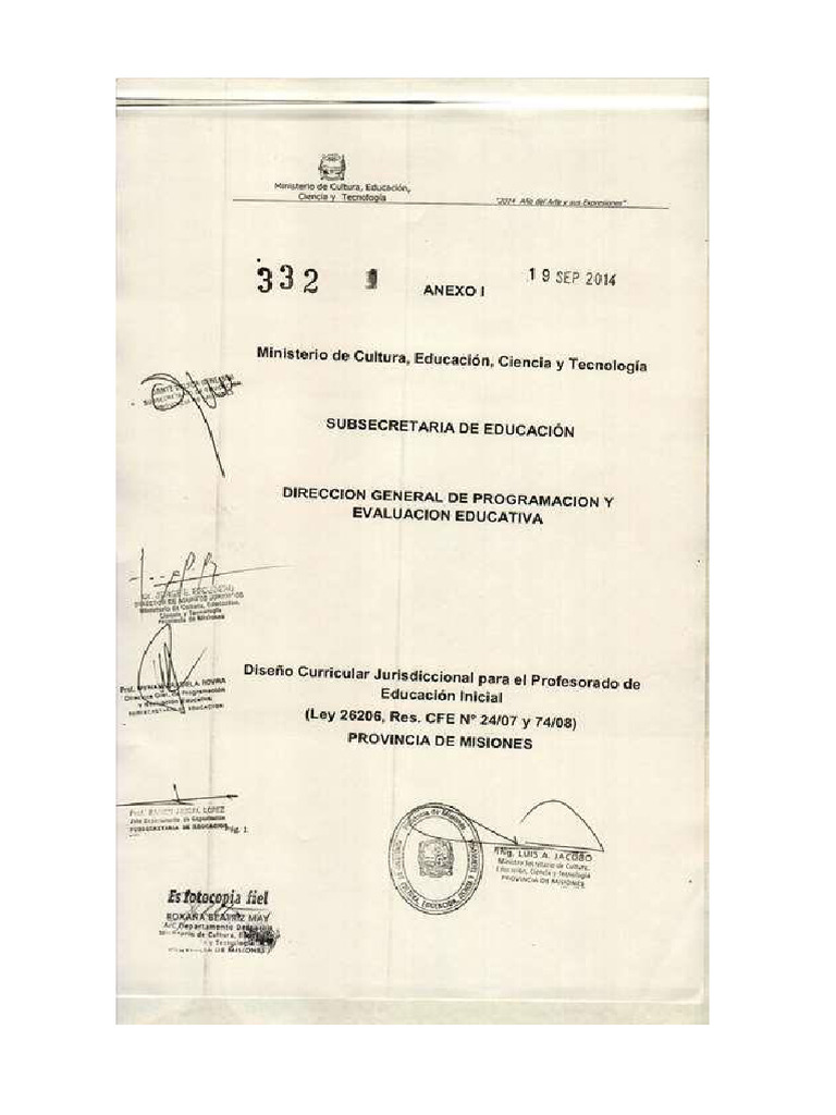 DCJ - Profesorado en Educacion Inicial Catedra | PDF