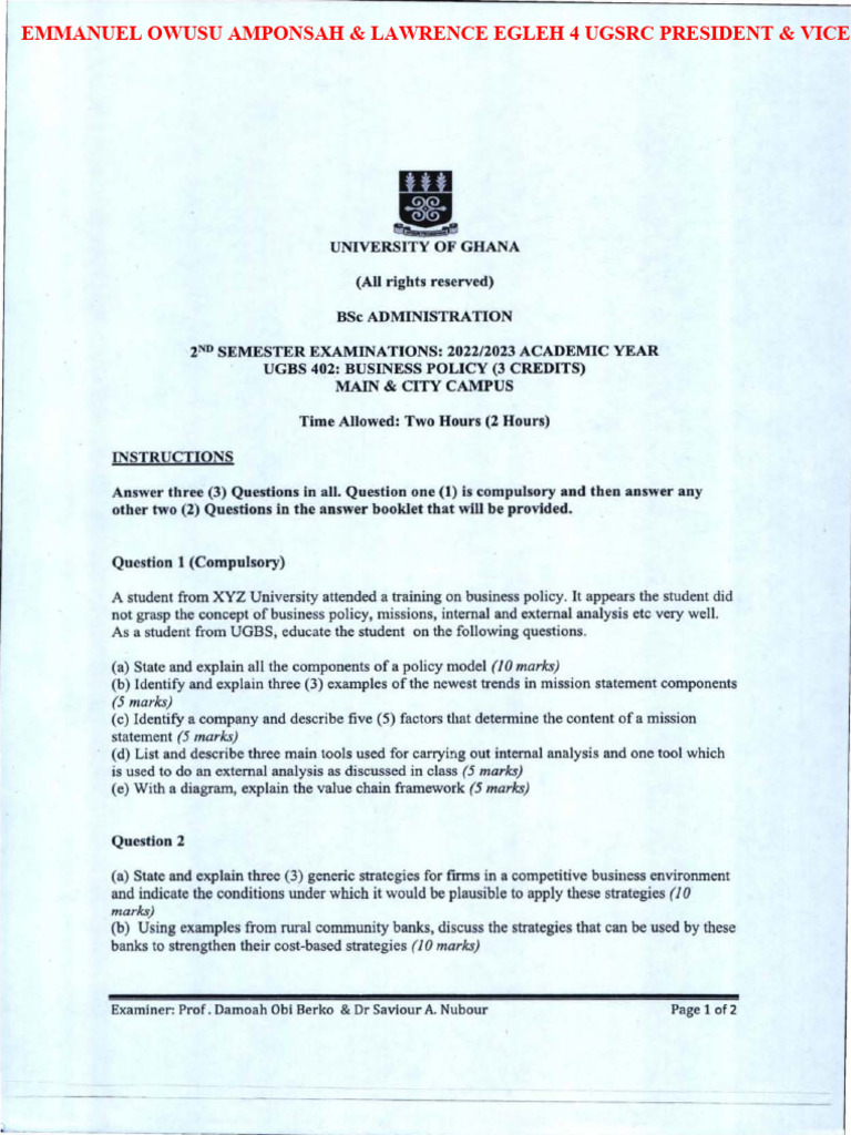 Ugbs 402 Pasco by Manuel Life & Lawrence Egleh | PDF