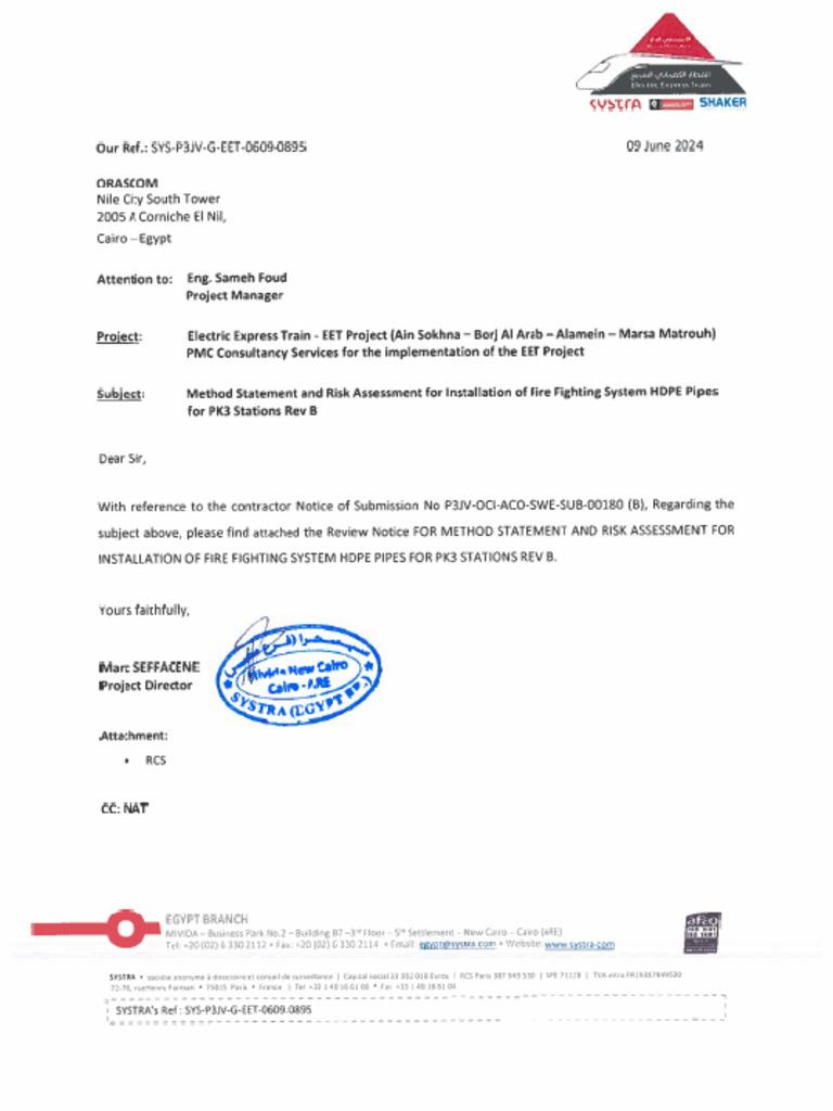SYS-P3JV-G-EET-0609-0895 MSRA Installation of Underground Fire Fighting ...