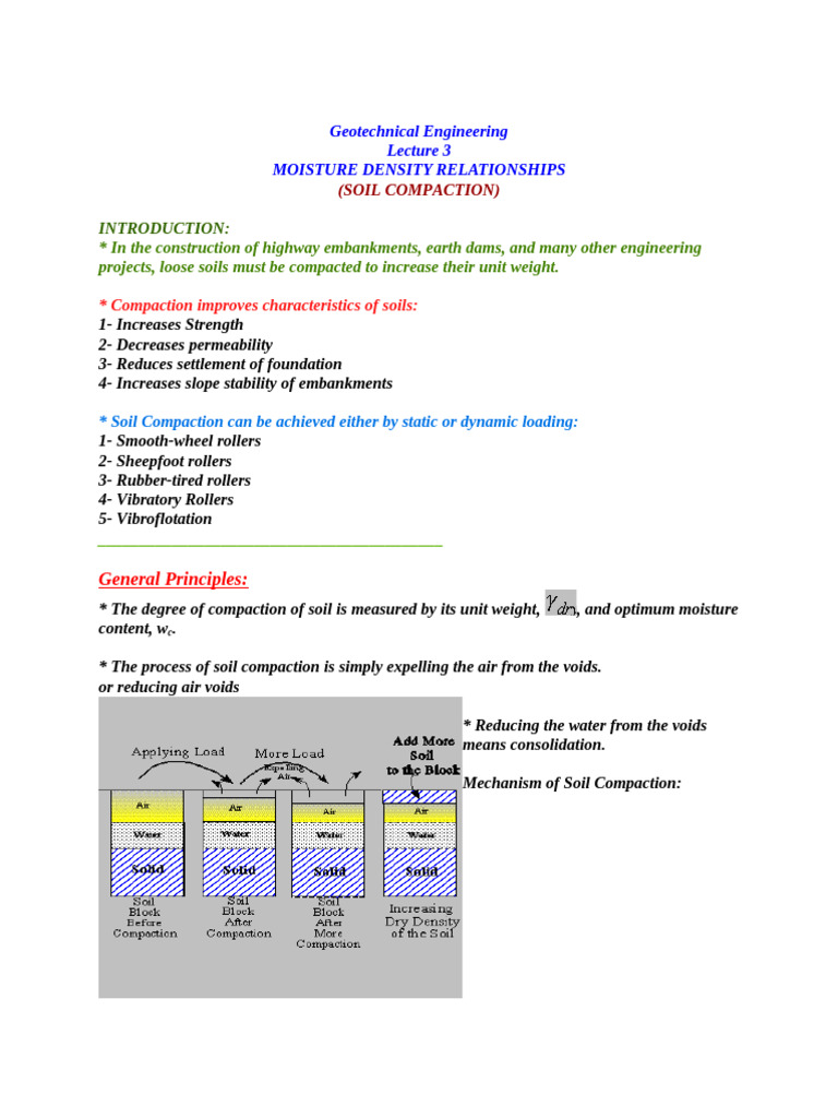 Geotechnical - Lecture 3 Module 3 | PDF