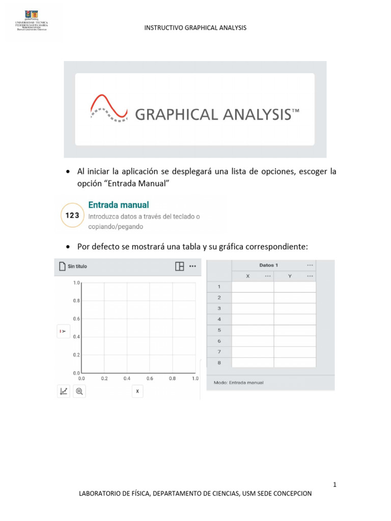 Guía Apoyo Graphical Analysis | PDF