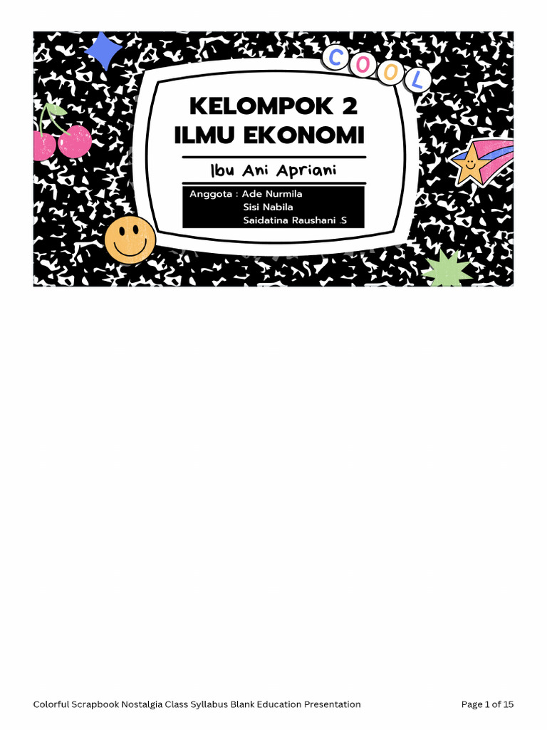 Colorful Scrapbook Nostalgia Class Syllabus Blank Education ...