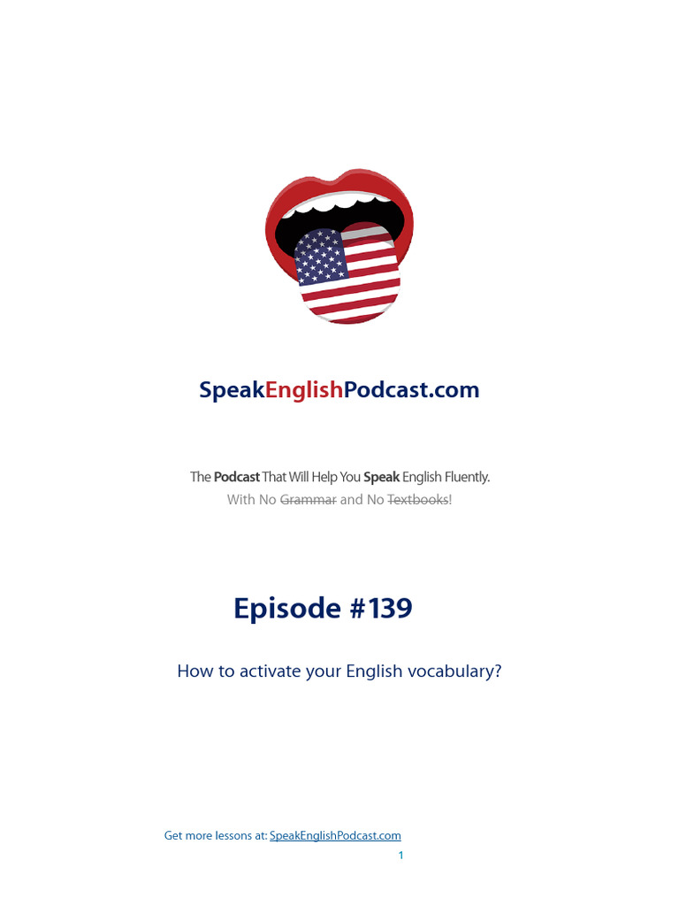 139 How To Activate Your English Vocabulary | PDF