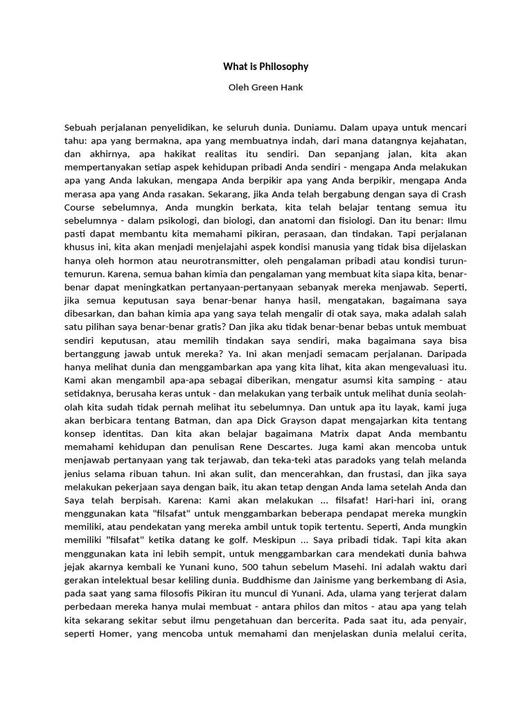 Understanding Philosophy's Essence | PDF | Social Science | Science ...