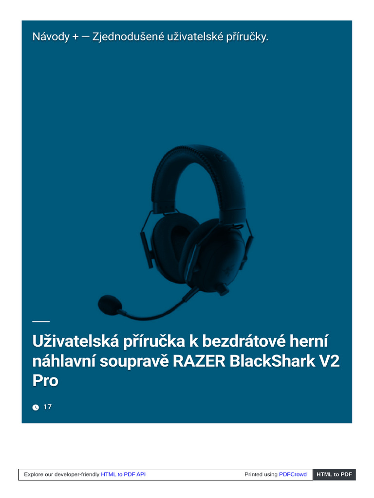 Manuals Plus Cs Razer Blackshark v2 Pro Wireless Gaming Head | PDF