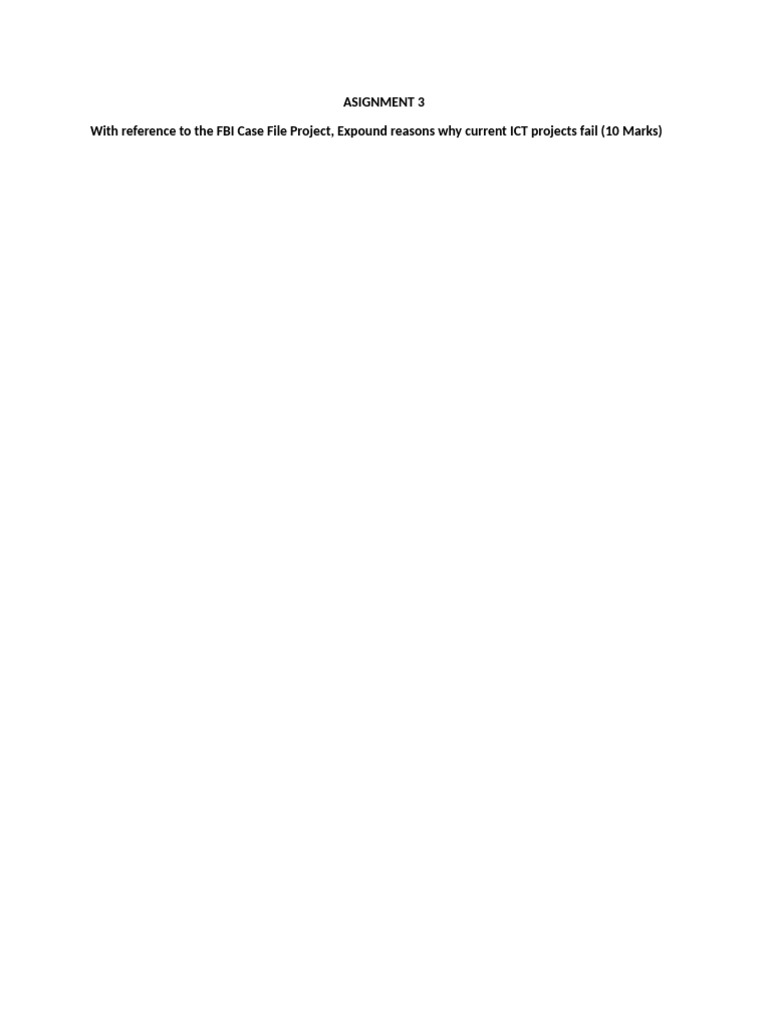 Ict Project Management Assignment 3 | PDF