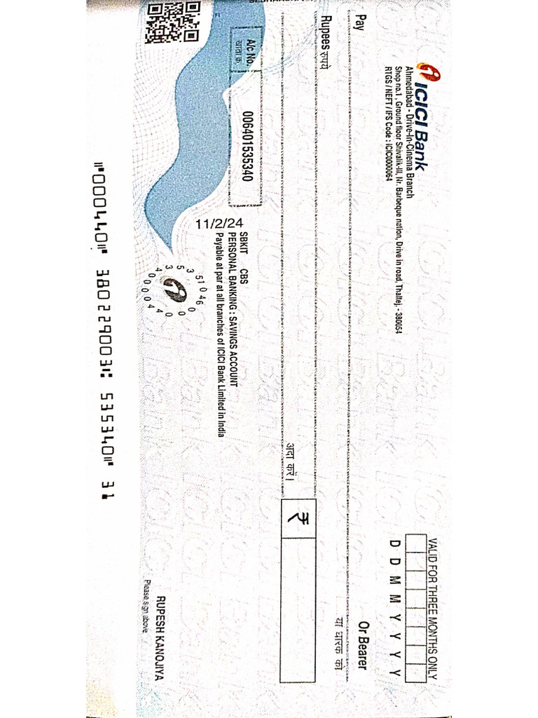 Cancelled Cheque | PDF