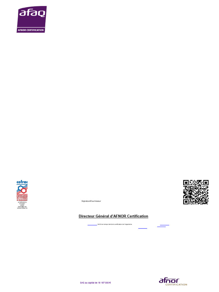 Attestion Ind ISO 14001 - 1° Asso SME - 2020 - LA RIVIERE | PDF