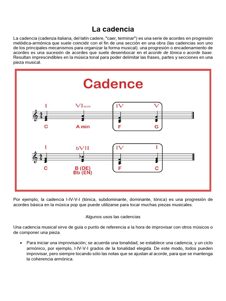 Las Cadencias | PDF