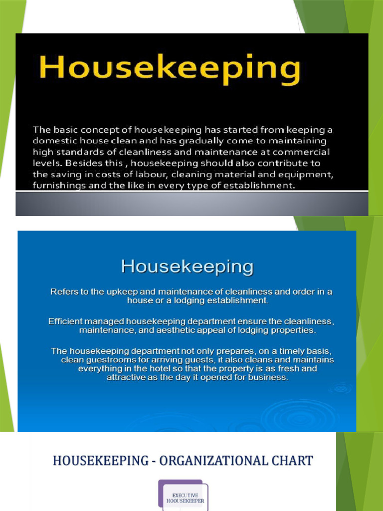 HOUSEKEEPING | PDF