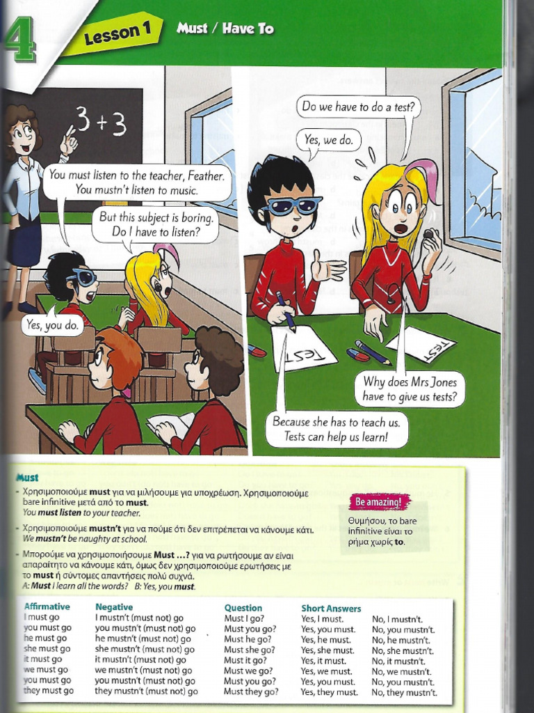 Grammar Unit 4-Lessons 1-2 | PDF