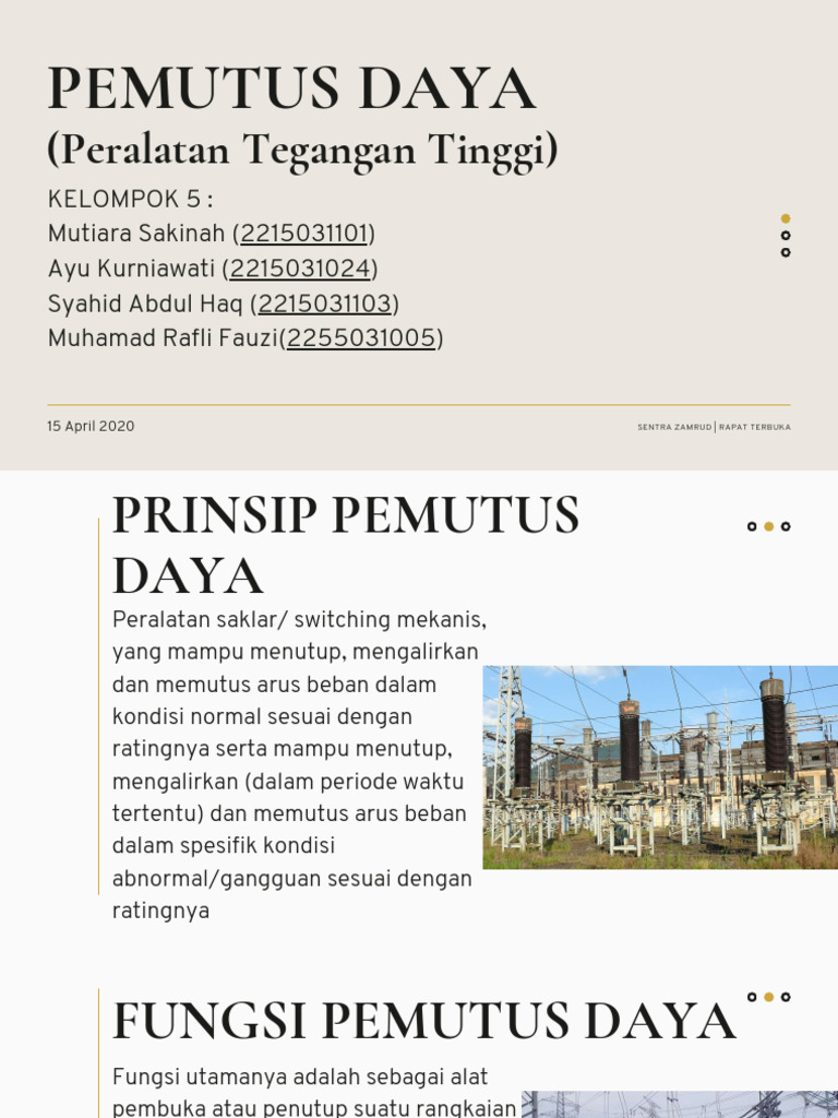PEMUTUS DAYA - PTT - KELOMPOK5 - Compressed | PDF