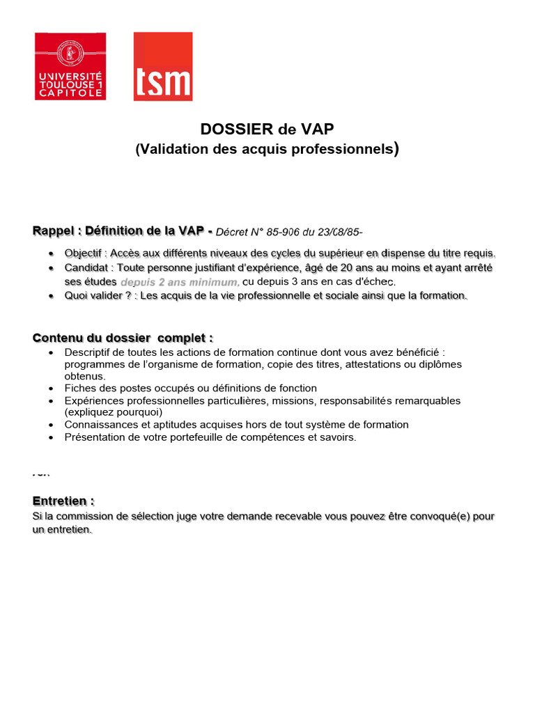 Dossier de Vap | PDF