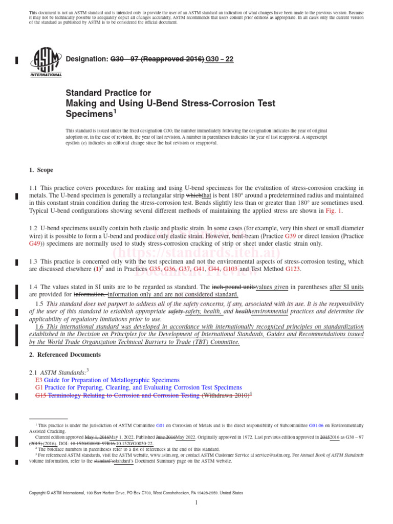ASTM-G30-22 | PDF