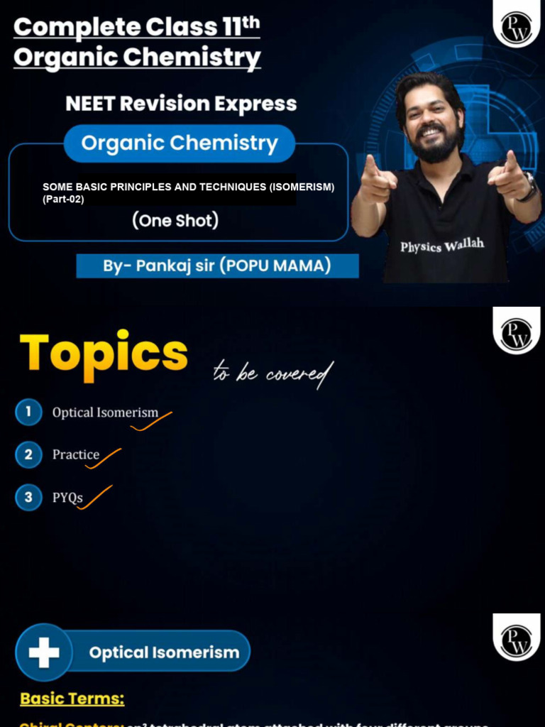 SOME BASIC PRINCIPLES AND TECHNIQUES ISOMERISM Part 02 Class Notes | PDF SOME BASIC PRINCIPLES AND TECHNIQUES ISOMERISM Part 02 Class Notes | PDF