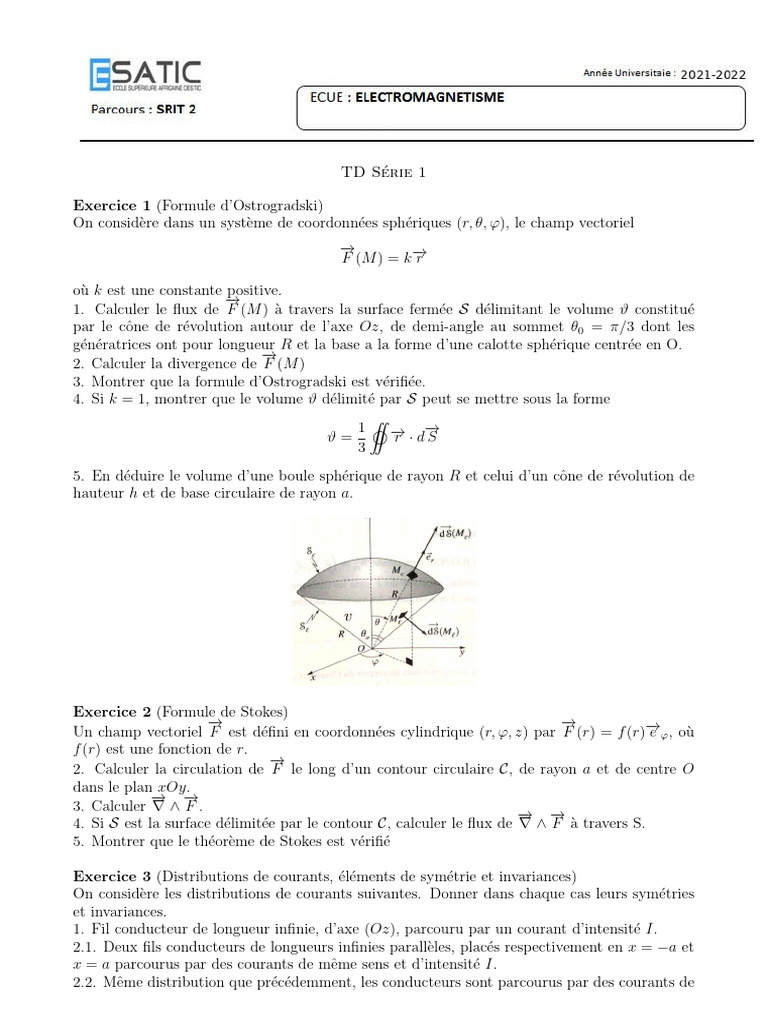 TD - Srit2 - Esatic Serie I 2021 | PDF