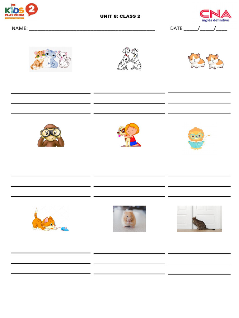 KIDS 2 - UNIT 8 CLASS 1 & 2 | PDF