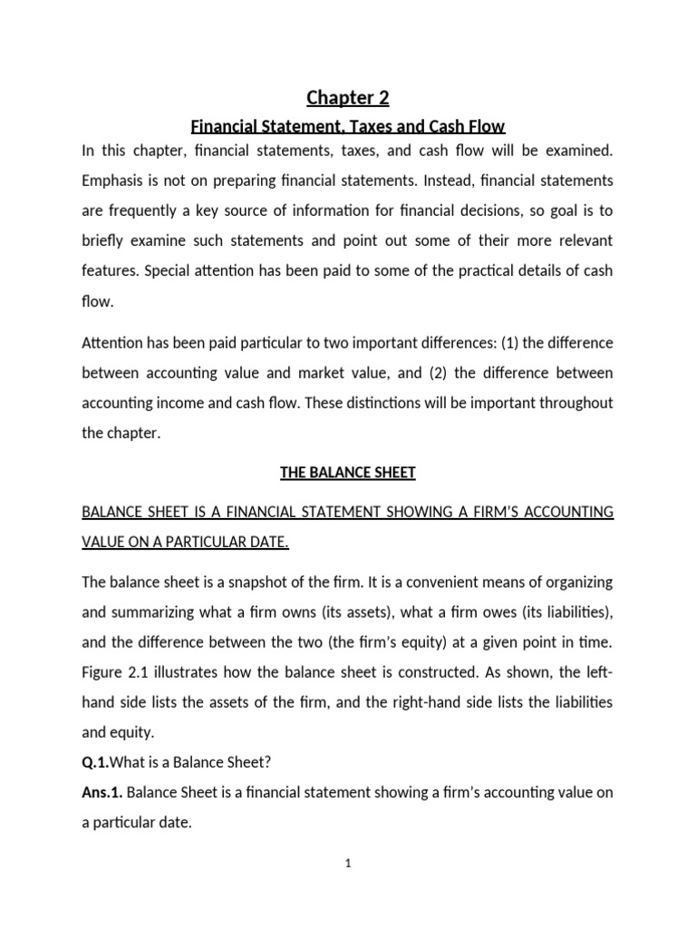 Financial Management Chapter2 0 | PDF