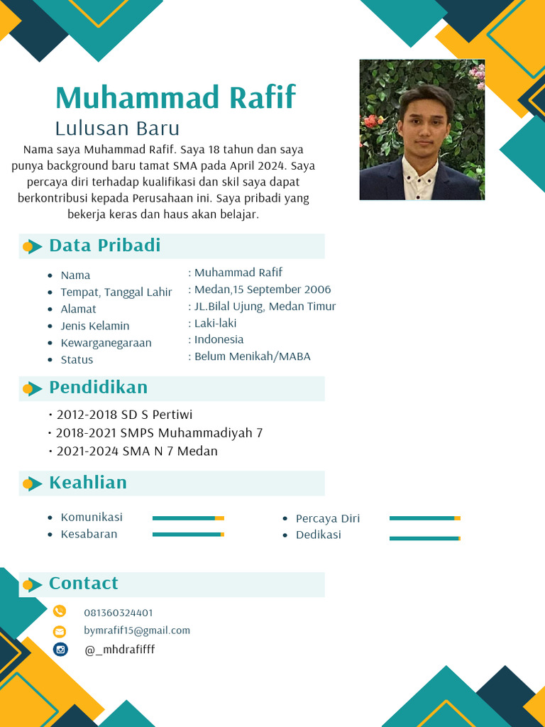 CV - Muhammad Rafif | PDF