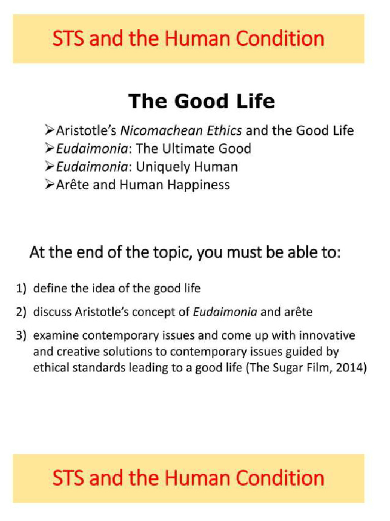 Module 2 Chapter 3 The Good Life | PDF