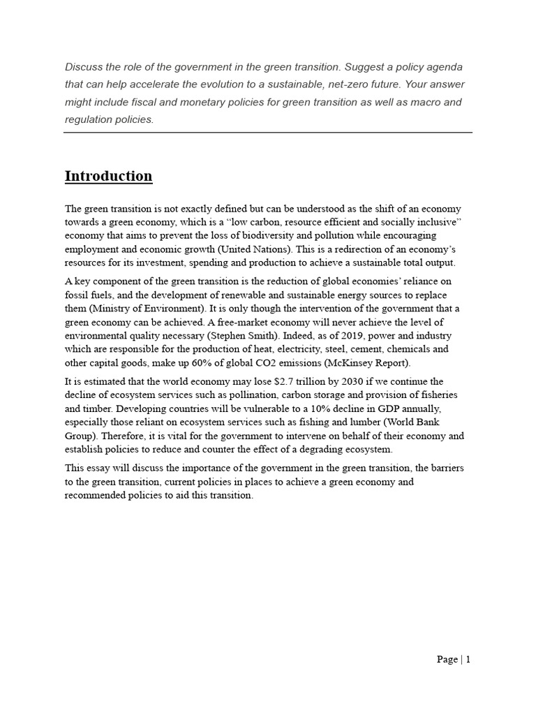 Random Econs Essay With Multiple Grammar Mistakes | PDF