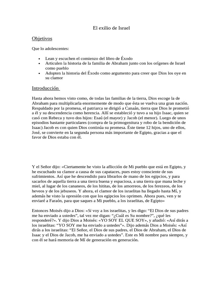 El Exilio de Israel | PDF