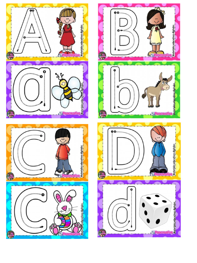 ABC Trazos por Materiales Educativos para Maestras.docx | PDF