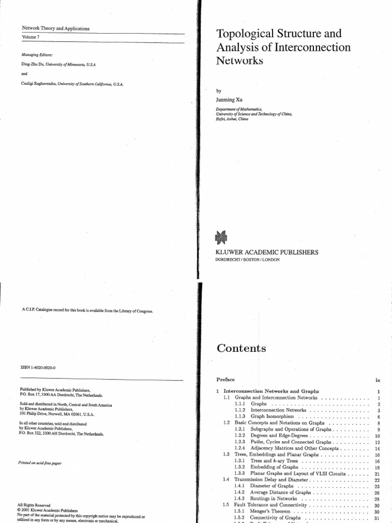 Topological Structure and Analysis of Interconnection Networks by Junming Xu | PDF