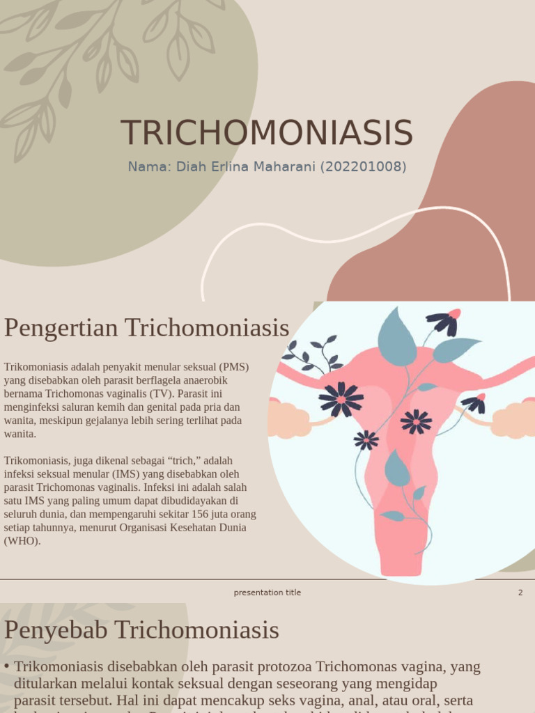 TRICHOMONIASIS PPT DIAH | PDF