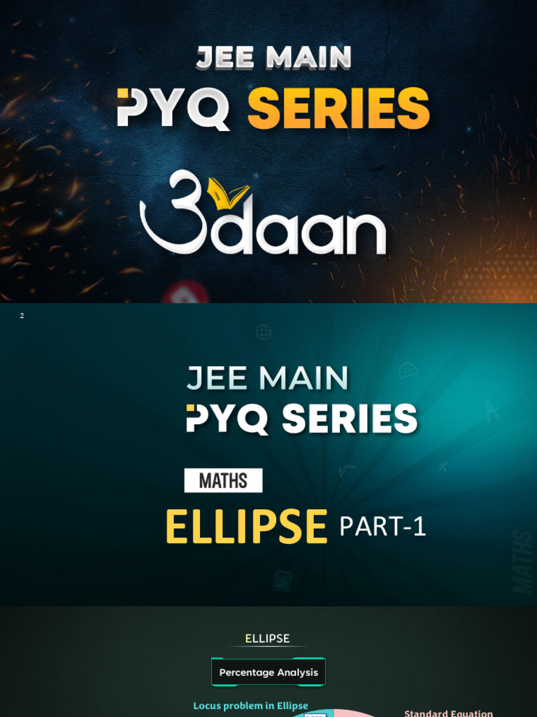 Ellipse PYQ Part-1 | PDF