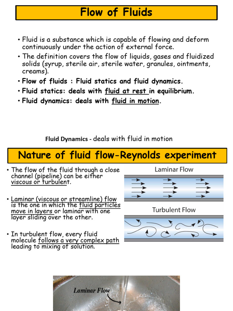 Unit 1 - Fluid Flow | PDF