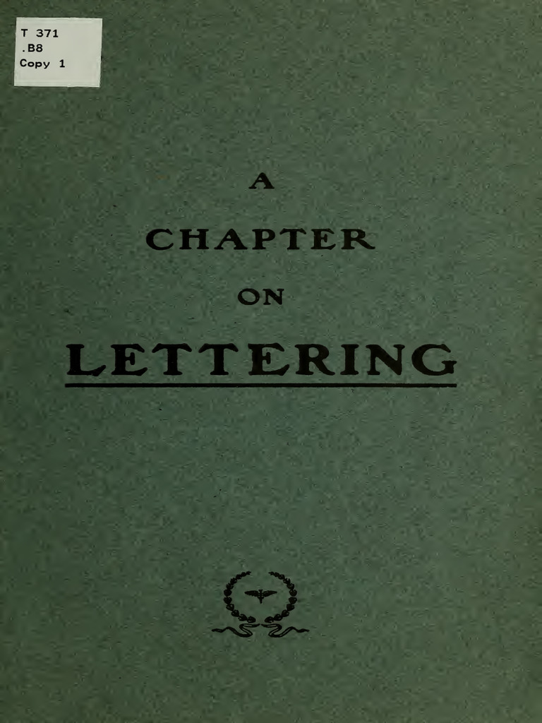 A Chapter On Lettering | PDF
