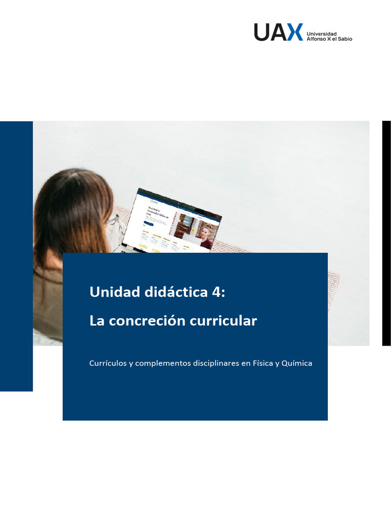 UD 4. La concrección curricular | PDF