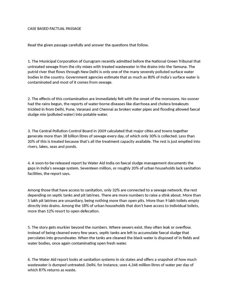 Case Based Factual Passage | PDF