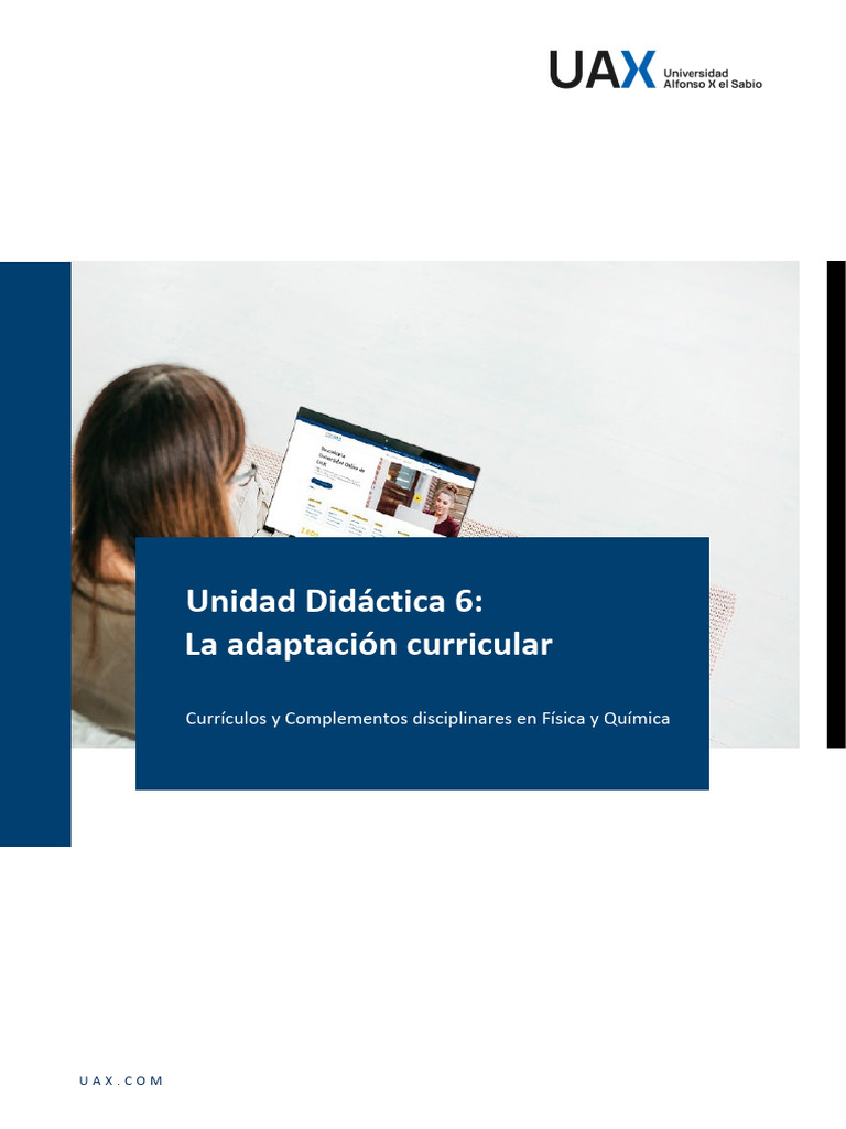 UD 6. La Adaptación Curricular | PDF