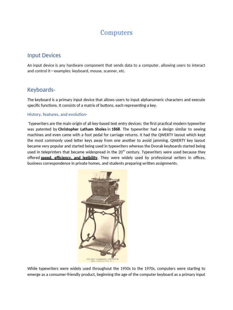 Computer Holiday Homework | PDF
