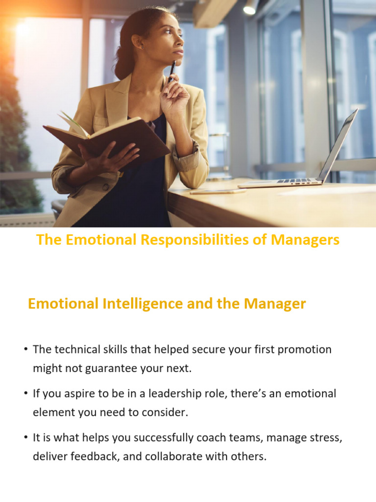 The Emotional Responsibilities of Managers | PDF