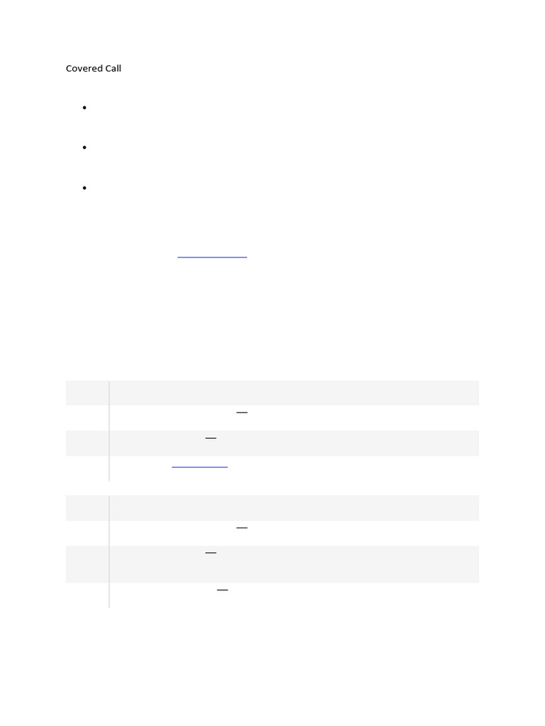 Covered Call Example CH14 | PDF