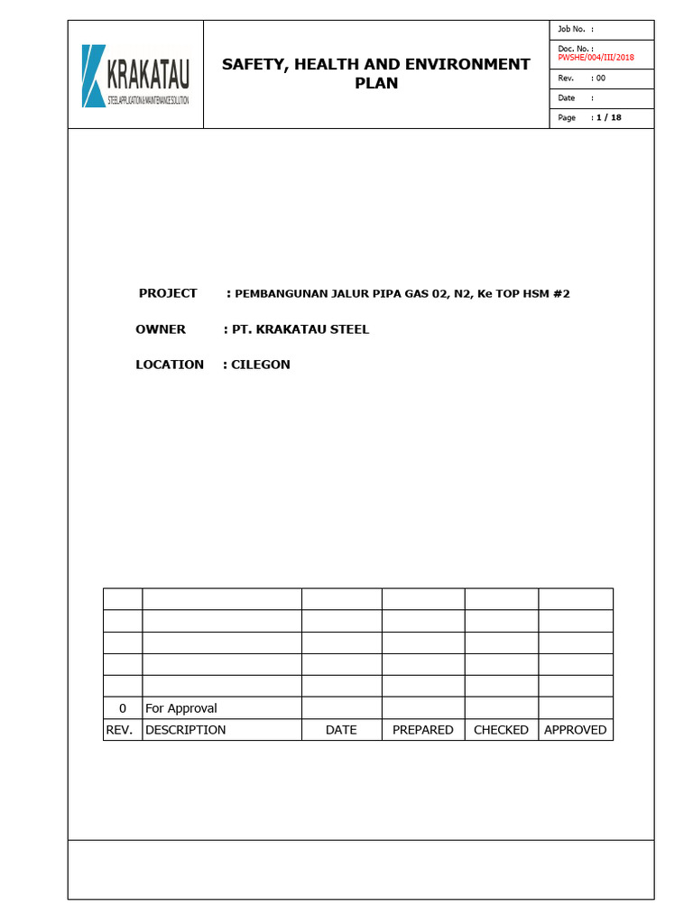HSE Plan Project HSM#2 KS | PDF