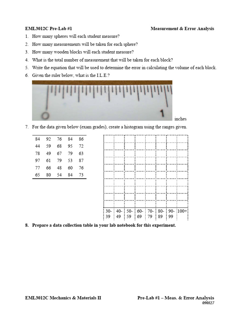 PreLab 1 - Measurement | PDF
