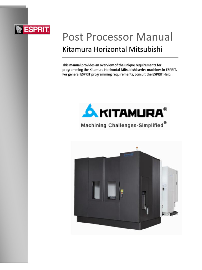 Kitamura Horizontal Mitsubishi Post Manual | PDF